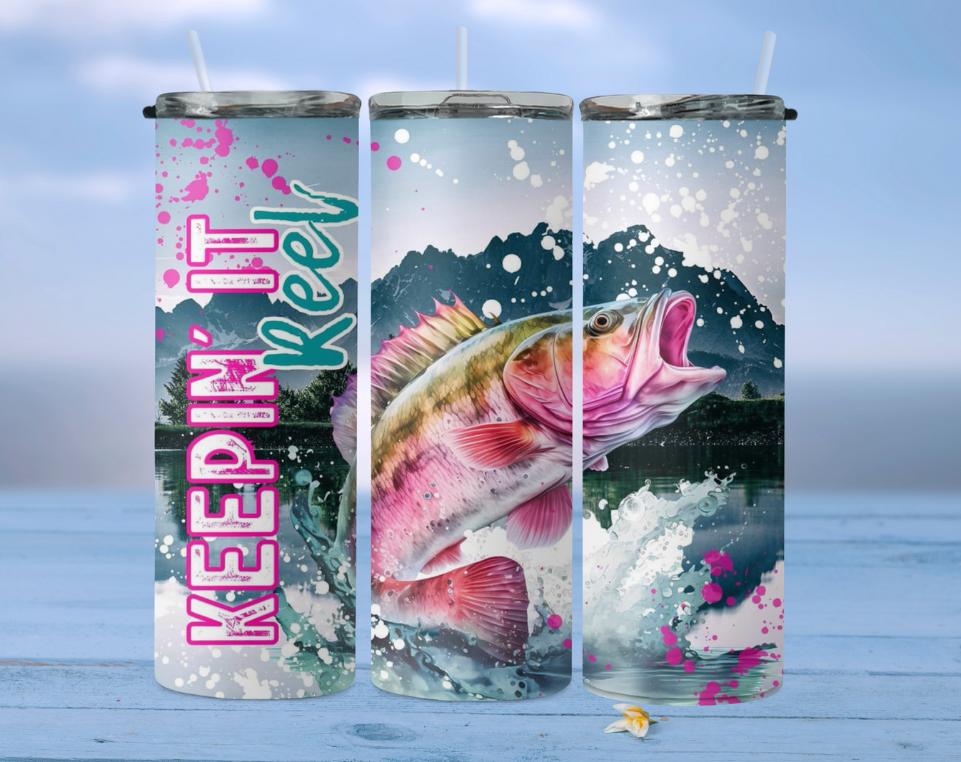 Keep it reel fish (pink) – 2Face Graphics